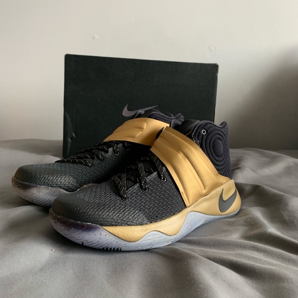 Nike | Shoes | Nike Id Kyrie 2 Championship Pack Blackgold Sz | Poshmark